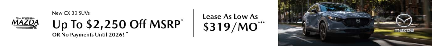 125 New Mazda Cars, SUVs in Stock | Mall of Georgia Mazda