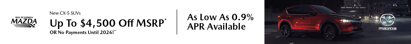 198 New Mazda Cars, SUVs in Stock | Mall of Georgia Mazda