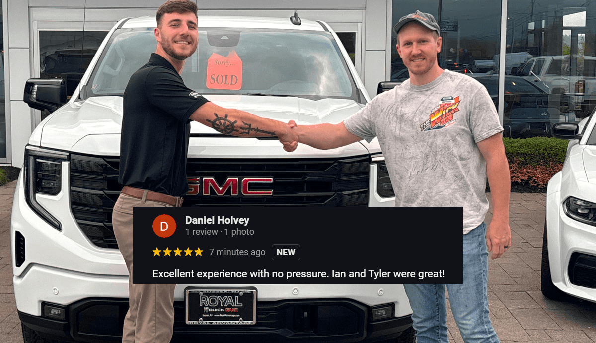 Leave a review for Royal Buick GMC, Inc.
