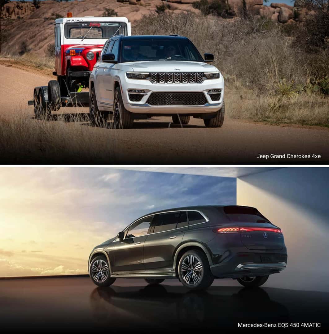 Jeep Grand Cherokee 4xe Vs. the EQS from Mercedes-Benz: Specs, MPGe ...