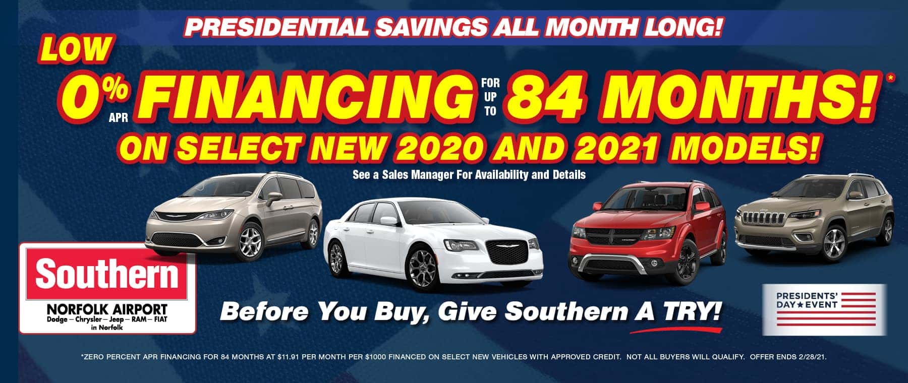 Welcome to Southern Dodge Chrysler Jeep Ram FIAT in Norfolk, Virginia