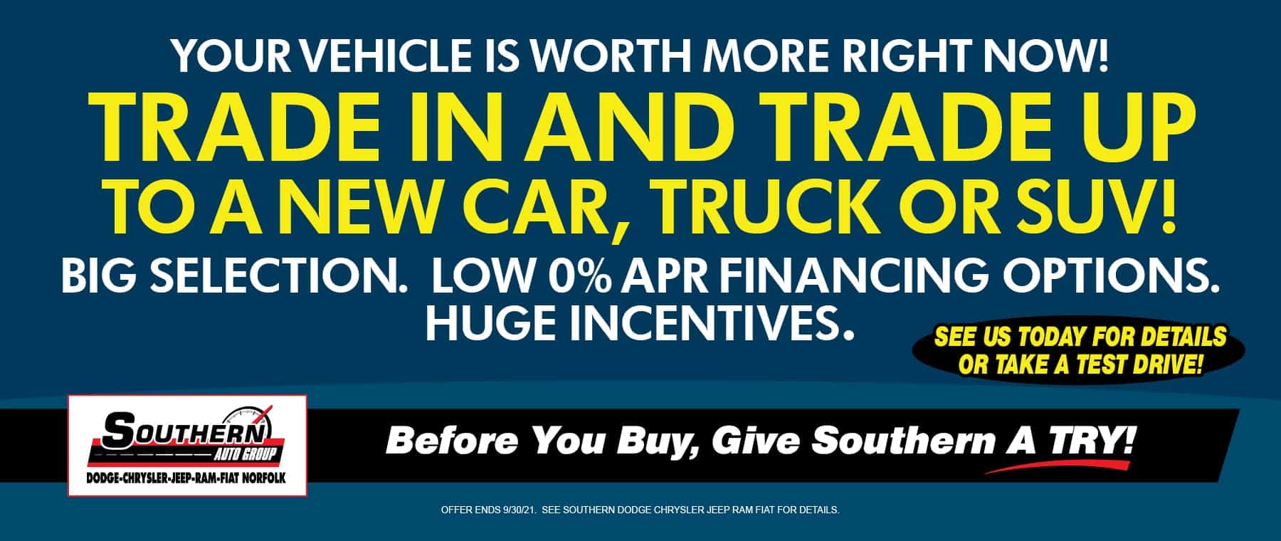 Welcome to Southern Dodge Chrysler Jeep Ram FIAT in Norfolk, Virginia